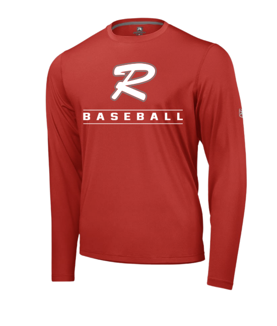 River Baseball - Richardson Performance Long Sleeve Tee - Red - Classi ...